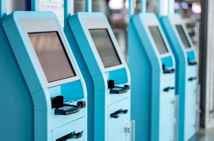 What is a kiosk display and how does it work?